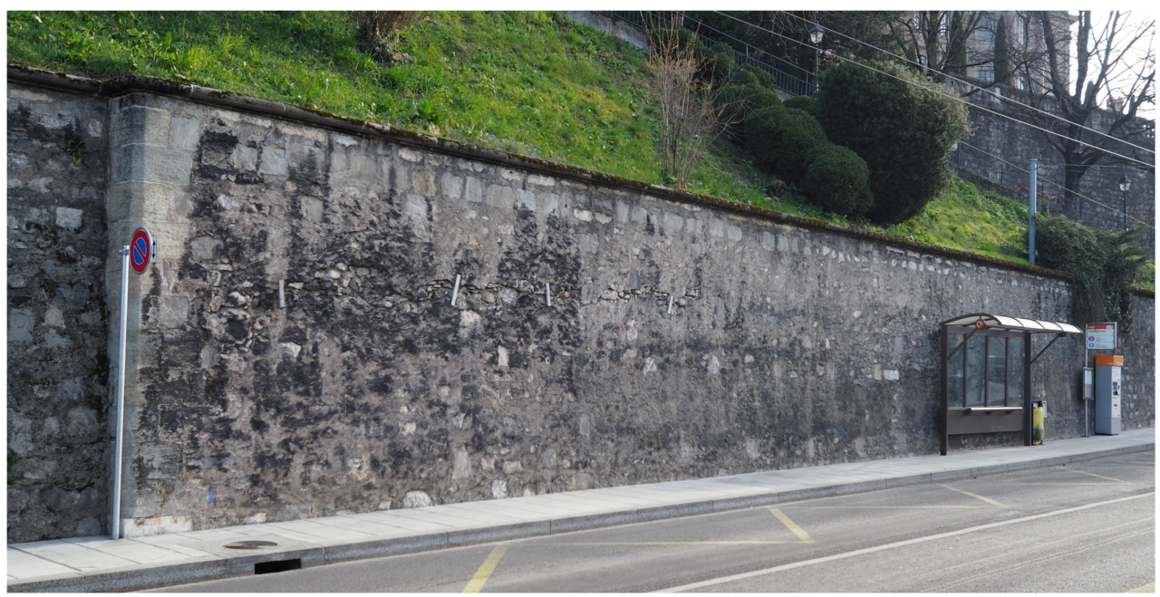 Retaining wall Old city Geneva - Bridgology